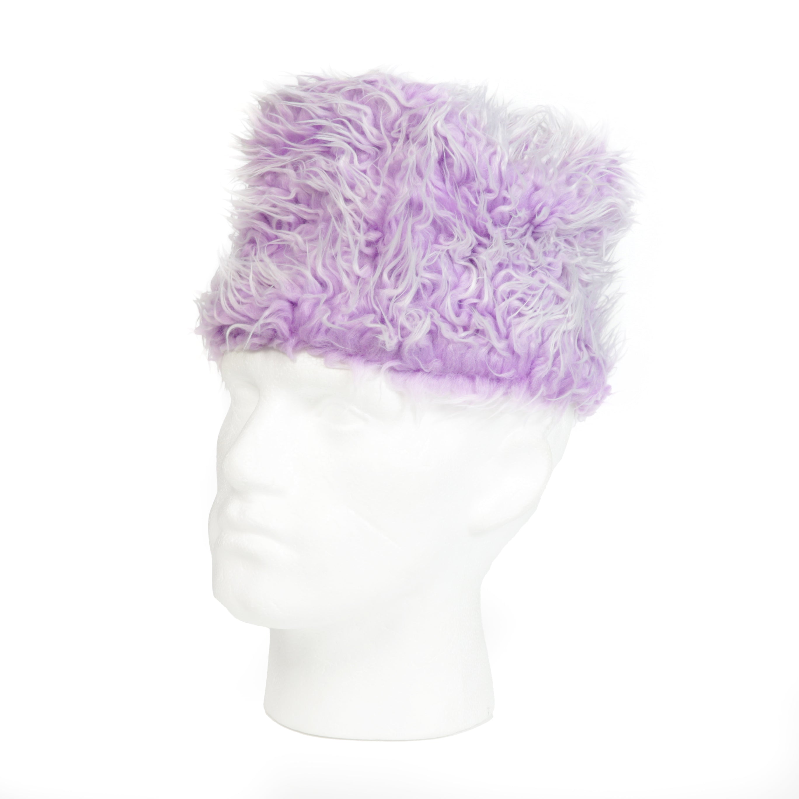 Arctic Fox Faux Fur Cossack Hat Lilac