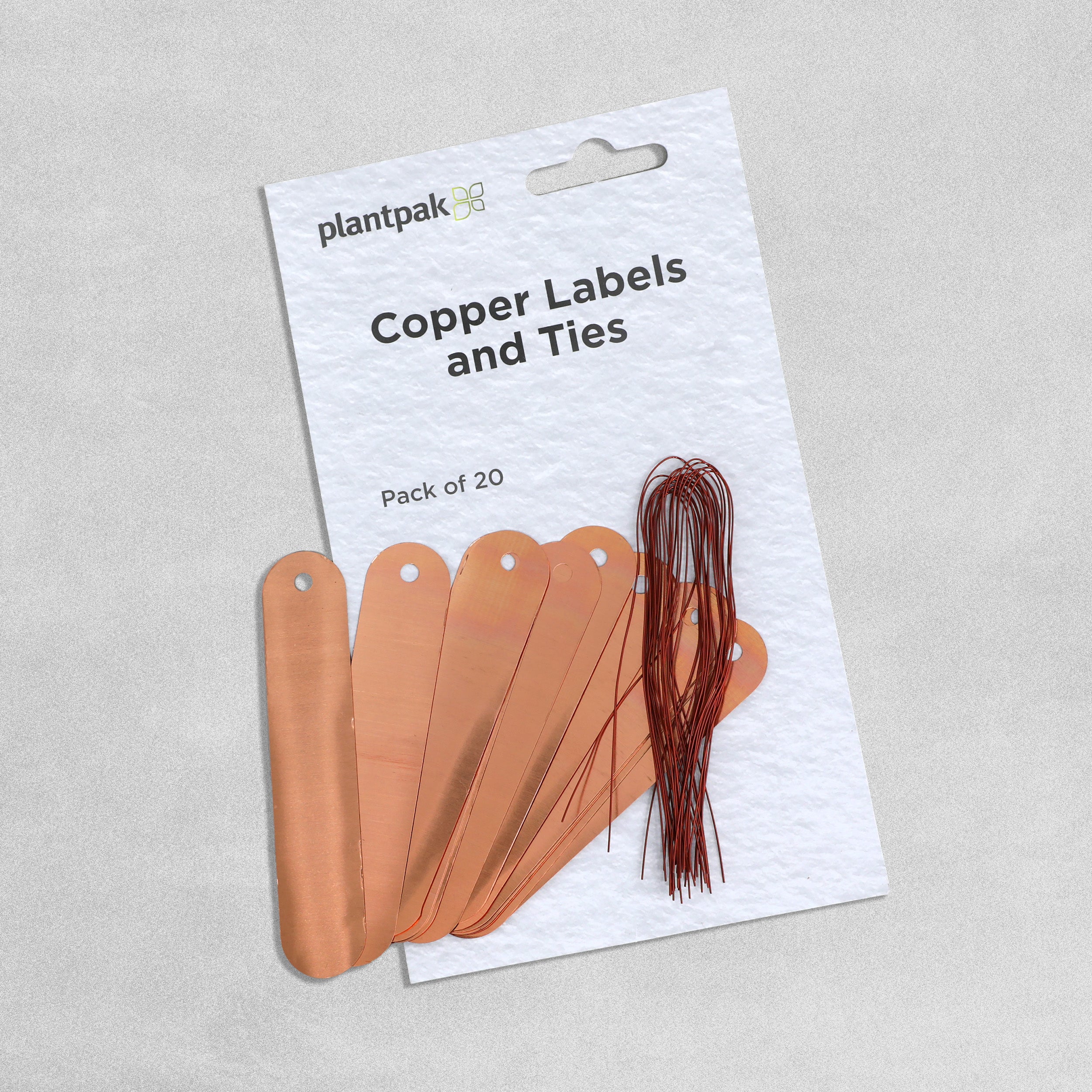 Copper Labels and Ties - 20pcs