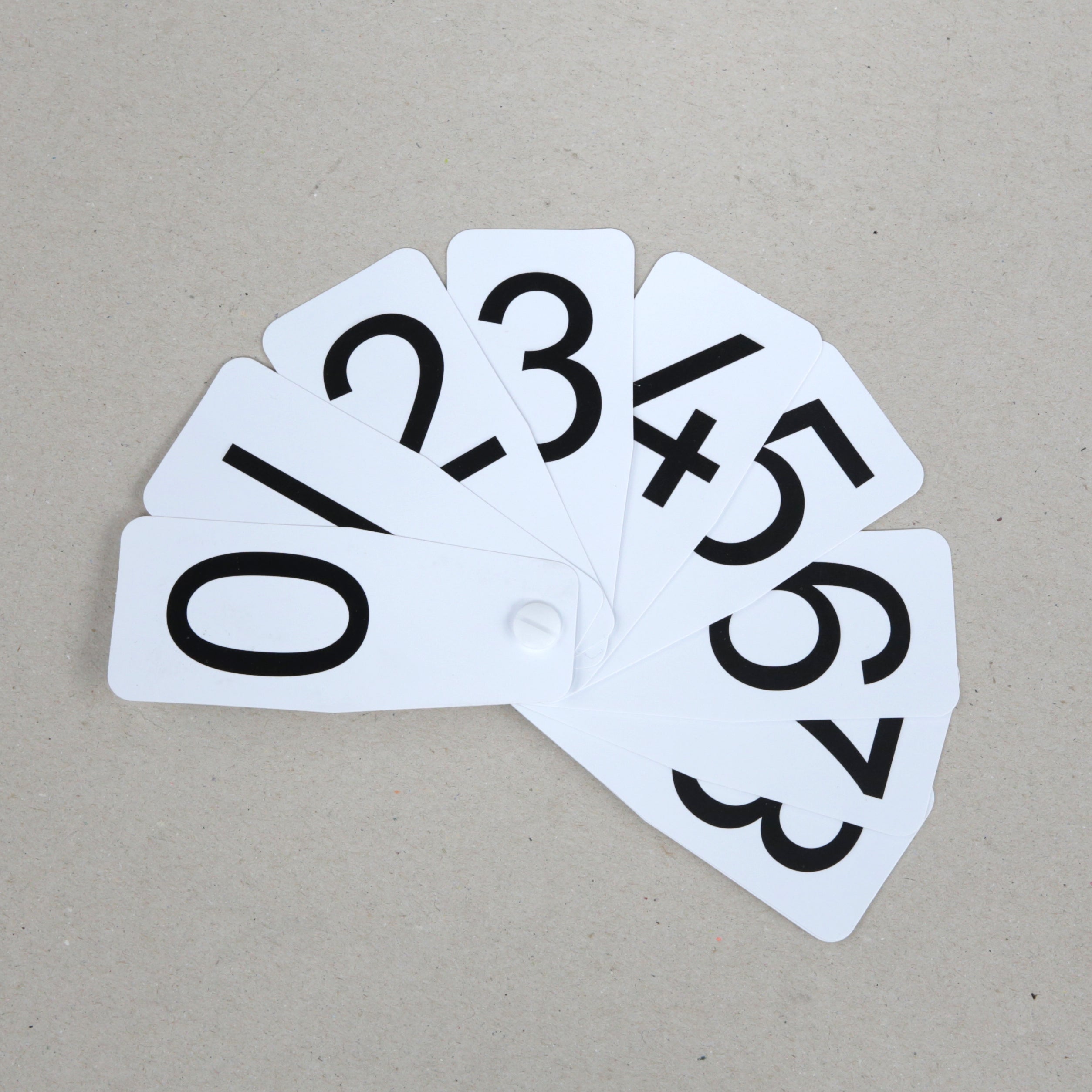 Plastic Number Fan