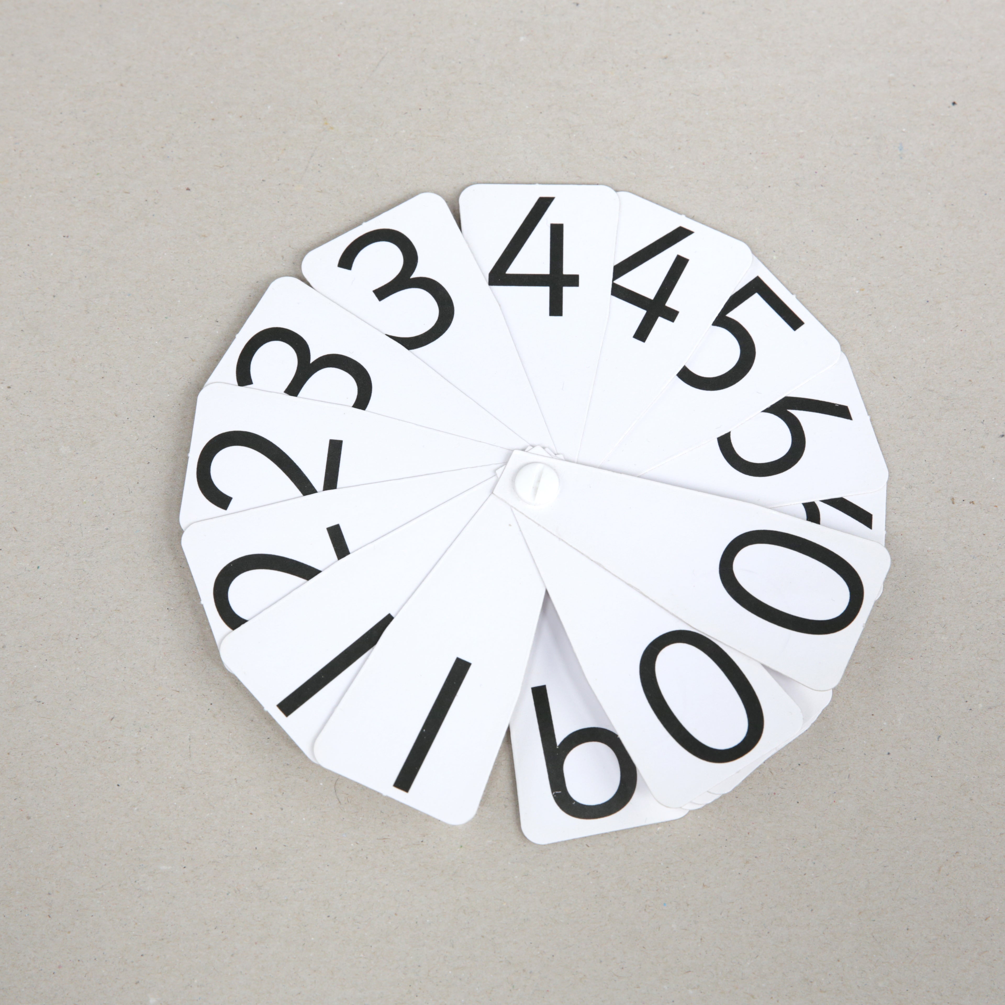 Plastic Double Number Fan