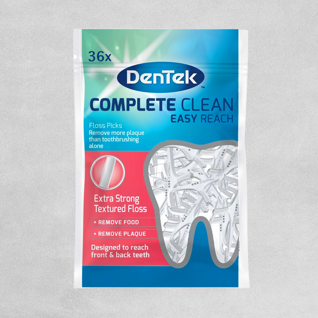 Dentek Complete Clean Floss Picks - 36pcs