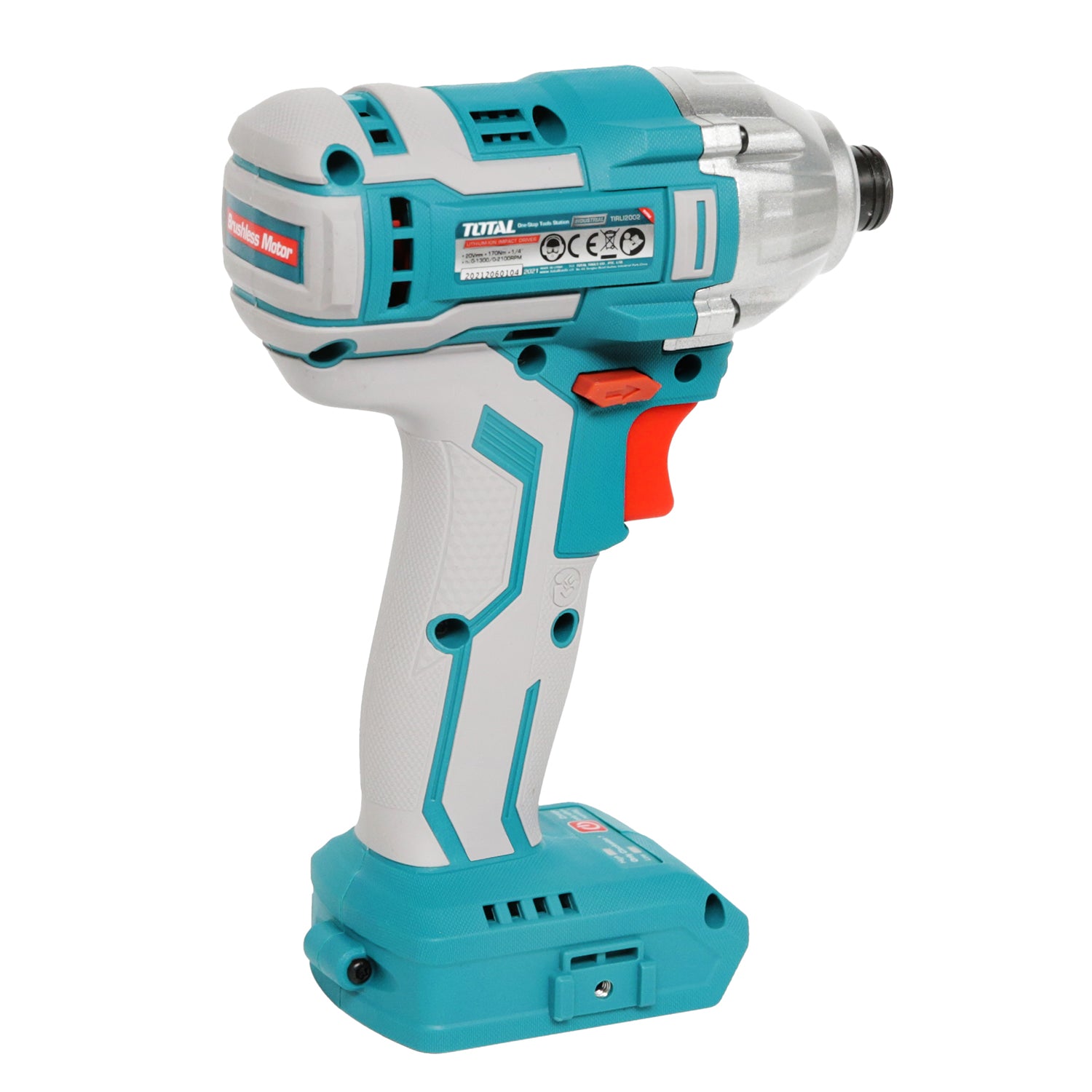 Total Li Ion 20V Impact Driver with 2 x Batteries Charger TIRLI2002
