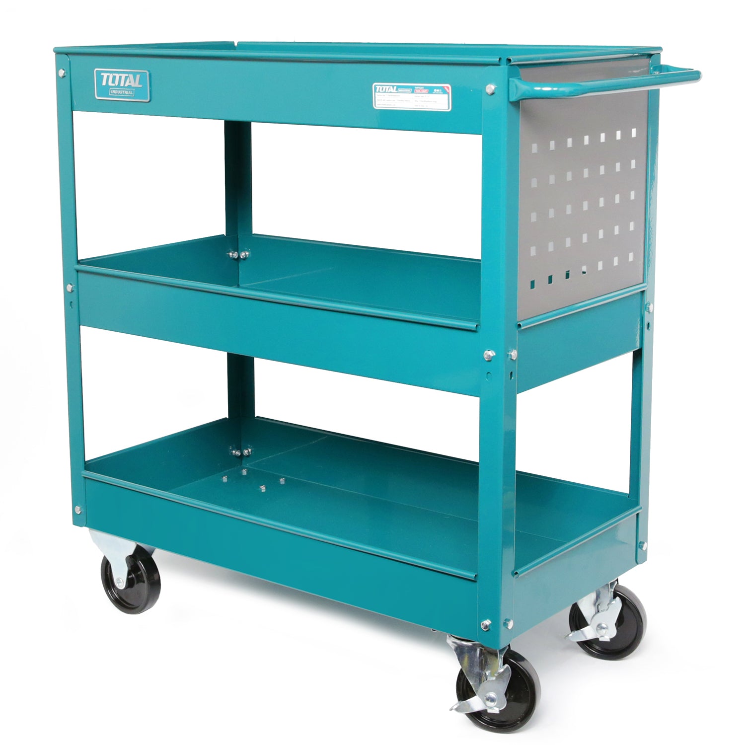 Total Mobile 3 Tray Tool Storage Cart Trolley Organizer - THPTC301