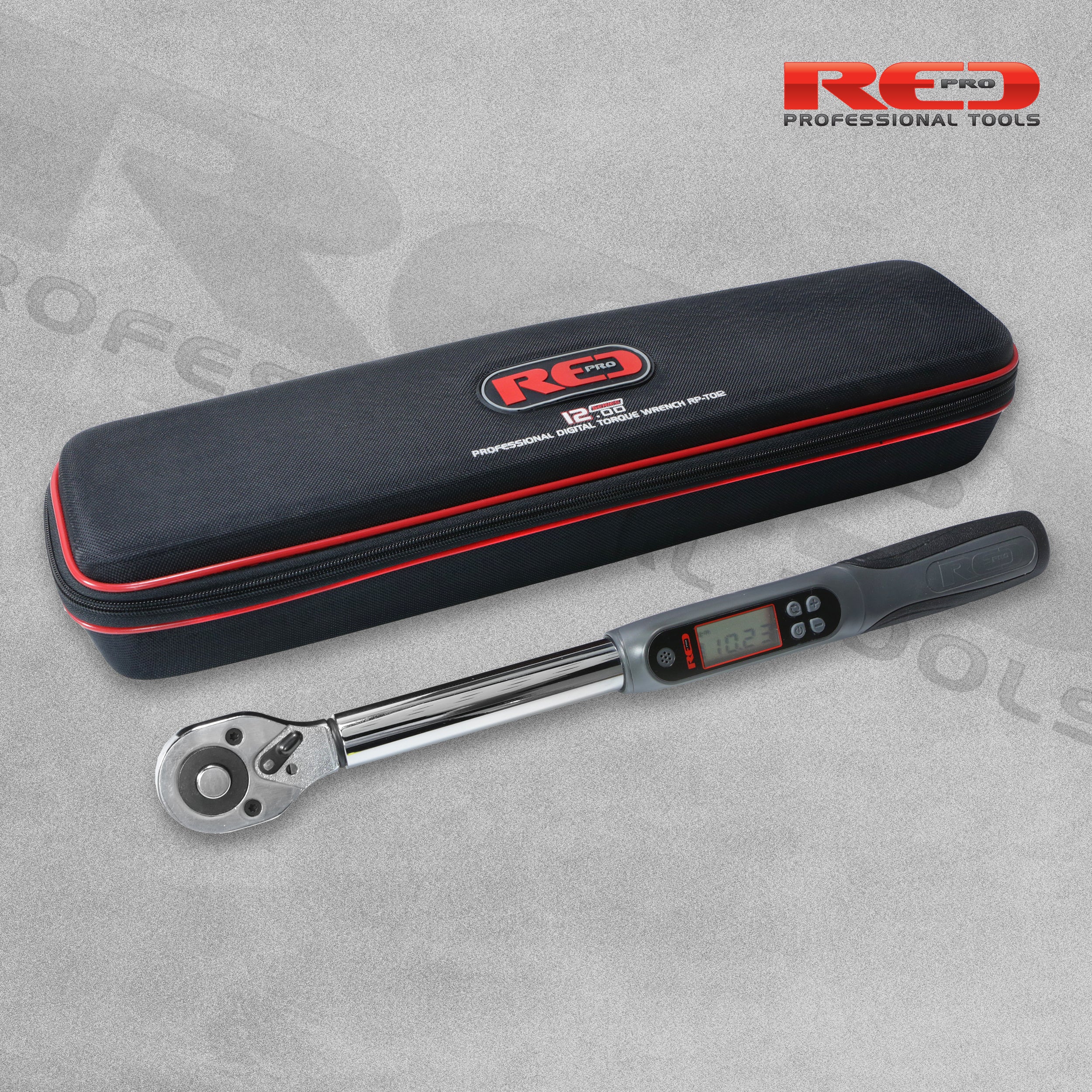 Red Pro Tools 1 2 Drive Digital Torque Wrench 430mm
