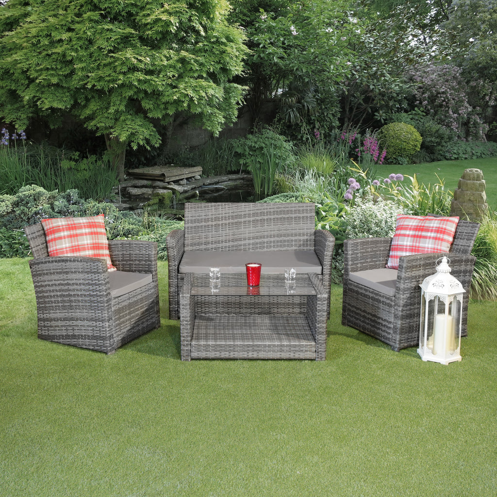 Olivia 4 Piece Rattan Sofa Set
