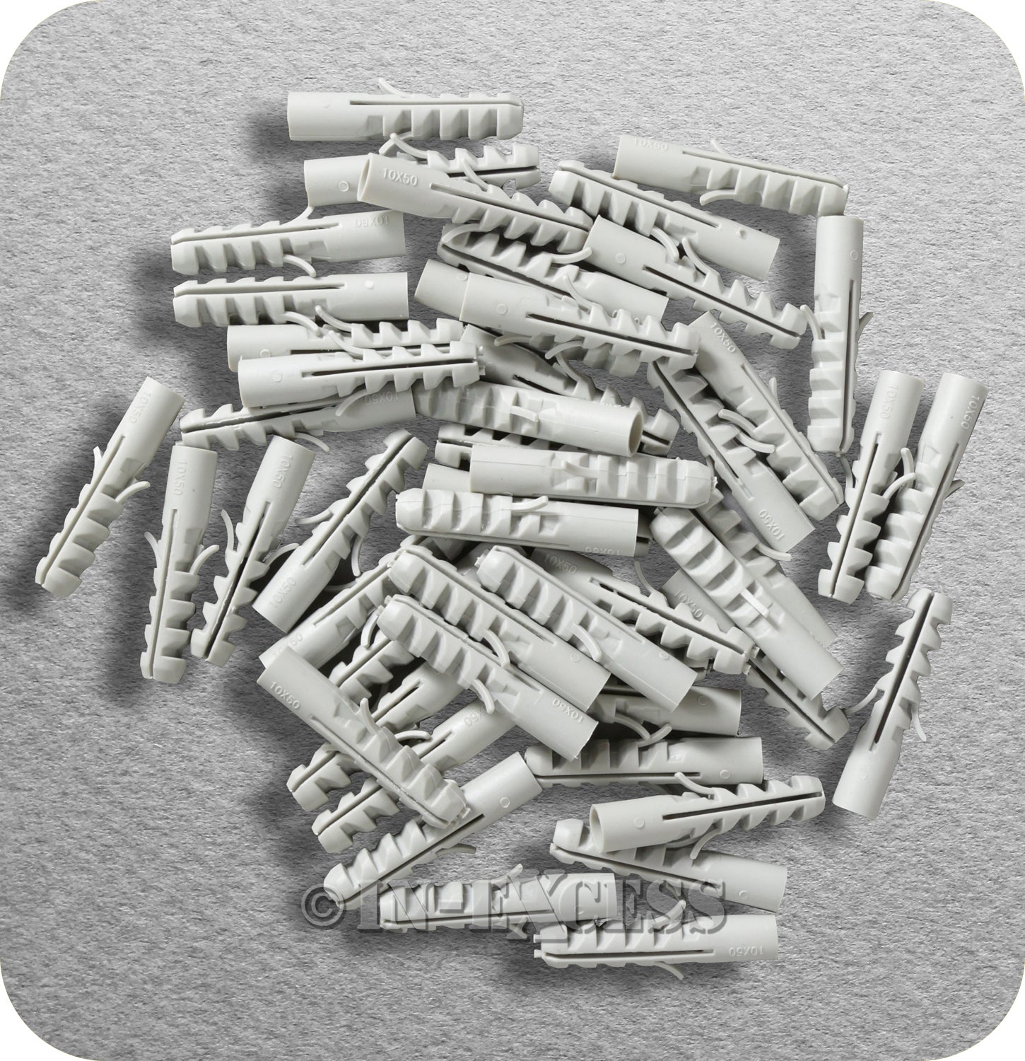 Solid Wall Nylon Rawl Plug Medium Weight Fixing - 6-8mm Screw – In ...